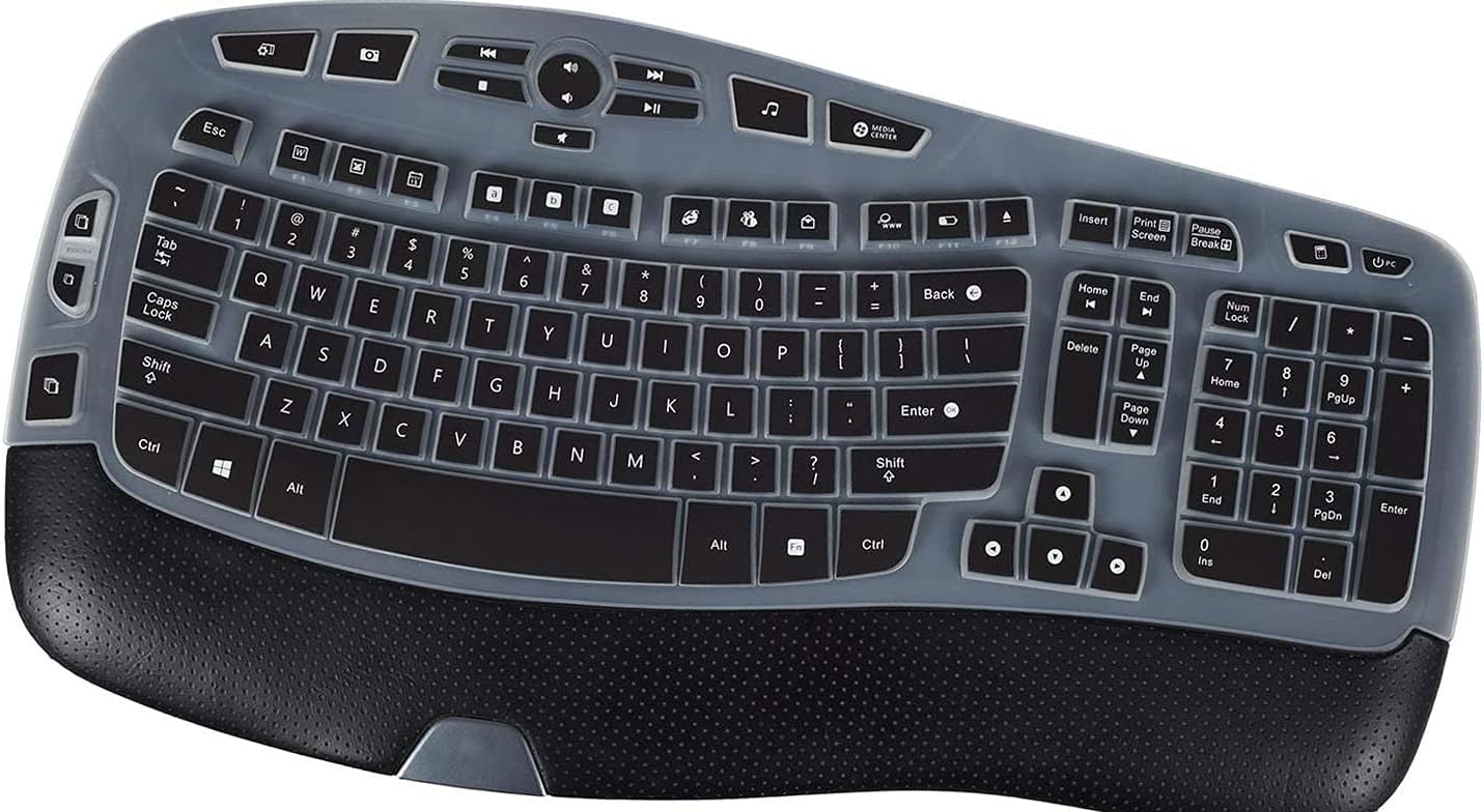 Amazon.com: Keyboard Cover for Logitech K350 MK570 MK550 Keyboard Skin ...
