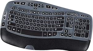 Amazon.com: Keyboard Cover for Logitech K350 MK570 MK550 Keyboard Skin ...