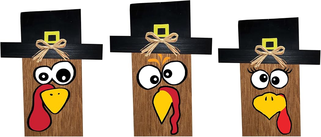 Amazon.com: Thanksgiving Decorations for Home Thanksgiving Turkey Signs ...