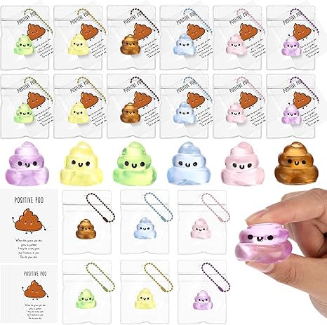 Amazon.com: Wettarn 24 Sets Poop Stress Balls, Christmas Appreciation ...