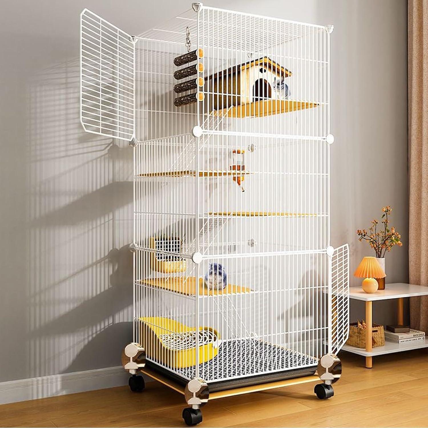 5-Tier Extra Large Metal Small Animal Cage with Universal Wheel for ...
