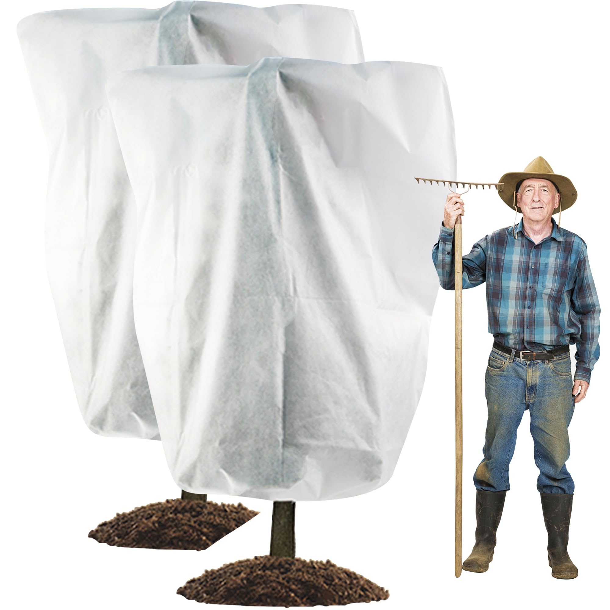 Amazon.com : Cthenqeeu 2 Pack H84 x W72 Plant Covers Freeze Protection ...