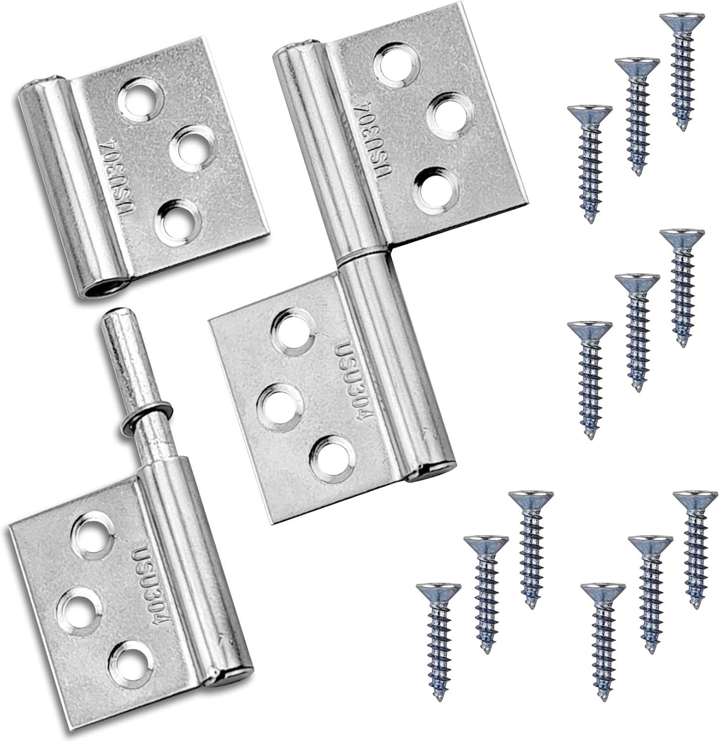 ICFAE Lift Off Hinges,3 Inch Door Hinge 2 Pack Detachable Hinge ...