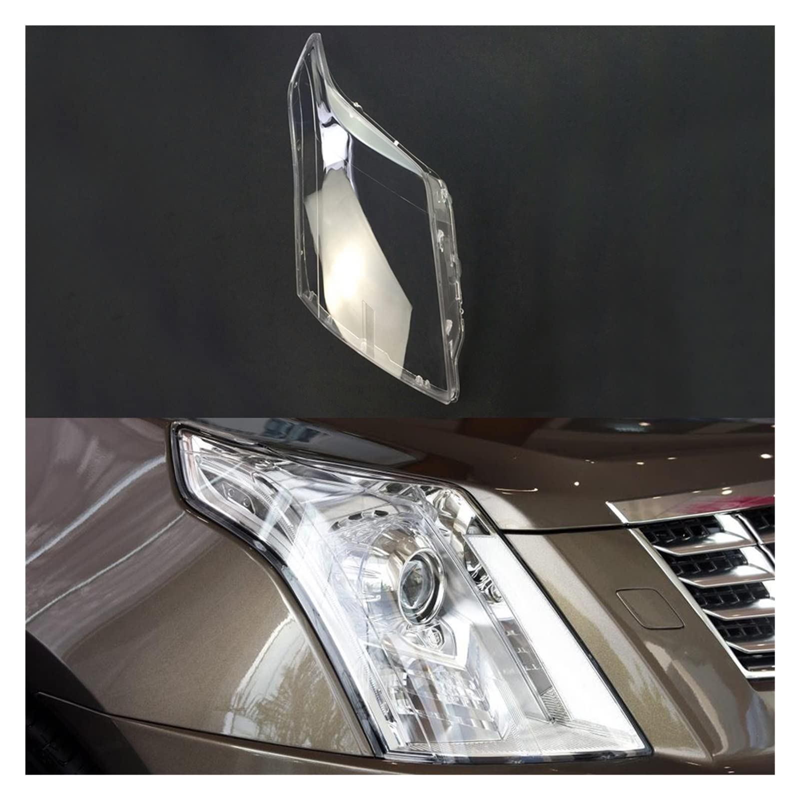 みになり JHDS Car Transparent Automotive Headlight Covers Shell Car Front ...