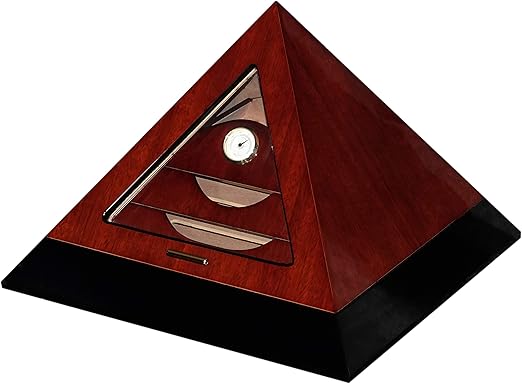 Amazon.com: Le Veil 50~75ct Pyramid Cigar Humidor (Brown) : Health ...