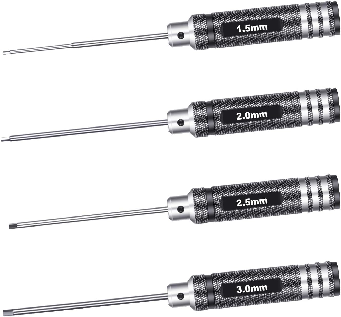 Neewer Lightweight Titanium Nitride Coating Hex Driver Wrench 4 Piece ...