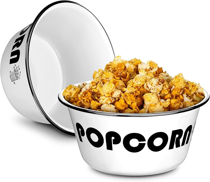 Amazon.com | Zhehao Popcorn Bowl Vintage Serving Popcorn Bucket Retro ...