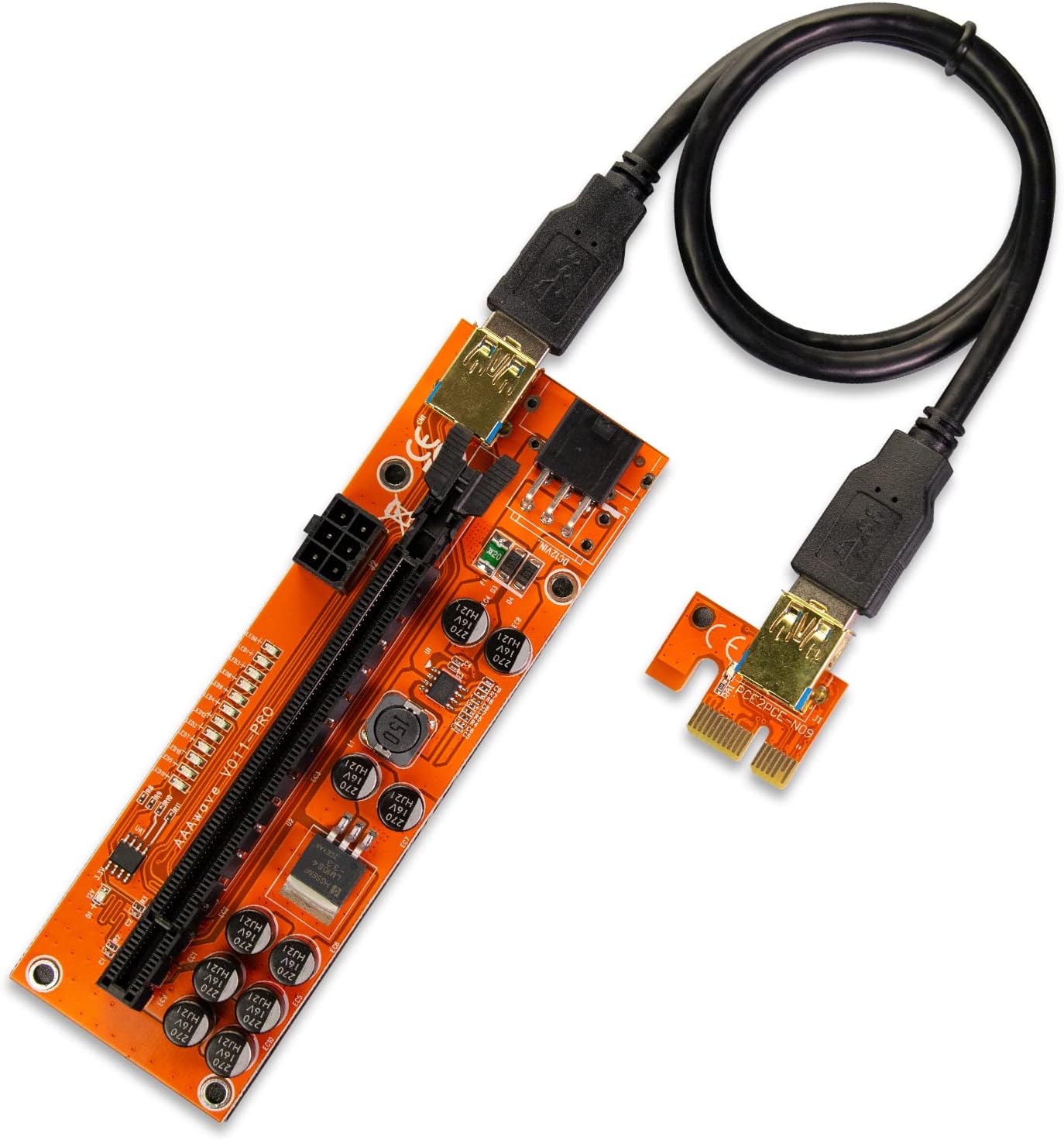 Amazon.com: Generic, PCIe Adapter Clips for USB 3.0 PCI-E 1x to 16x ...