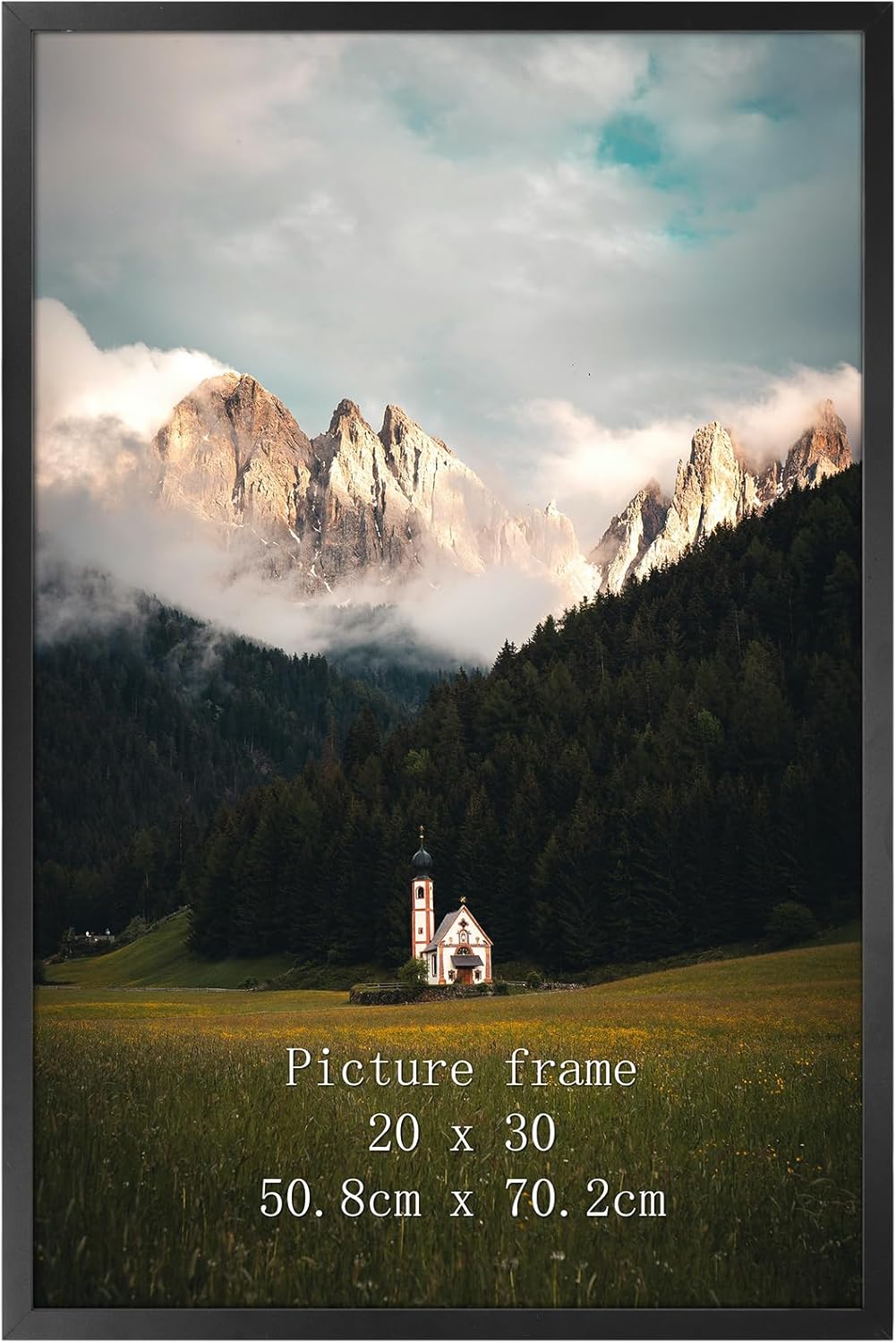 Giftgarden 20x30 Poster Picture Frame Black, Textured Aluminum Frame ...