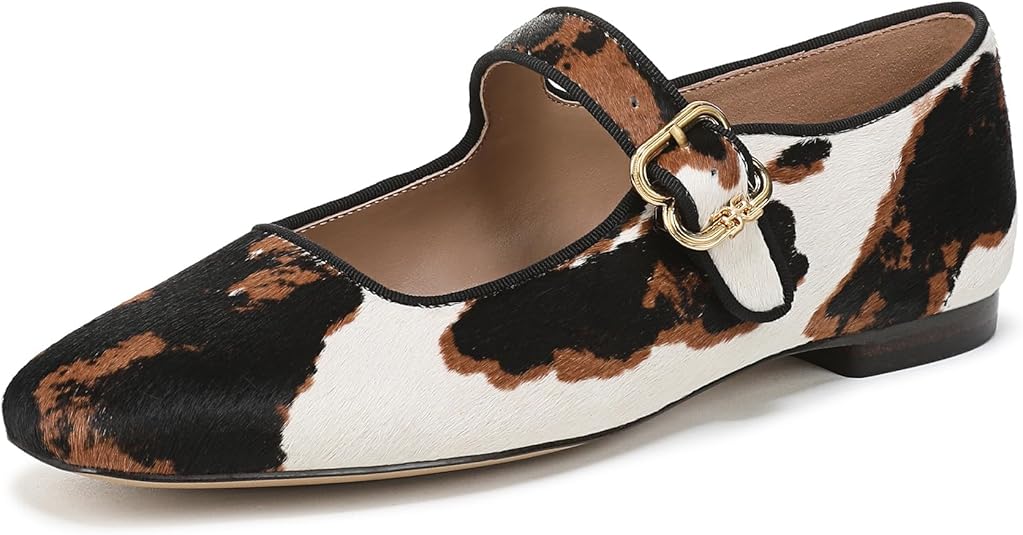 Sam Edelman Michaela Mary Jane - Scarpe basse da donna, Mucca marrone ...