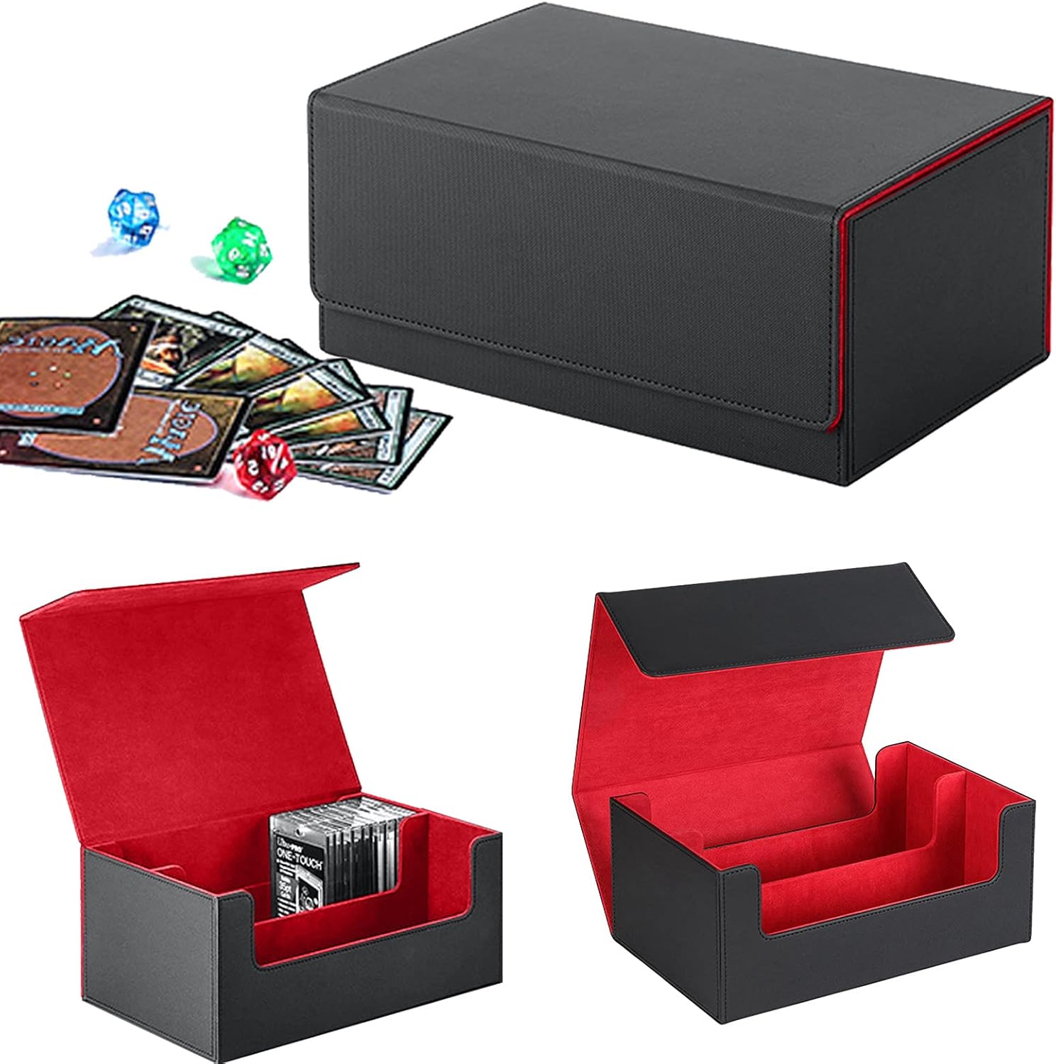 Yearninglife Premium 2-Row Trading Card Storage Box, manyetik kilitli ...