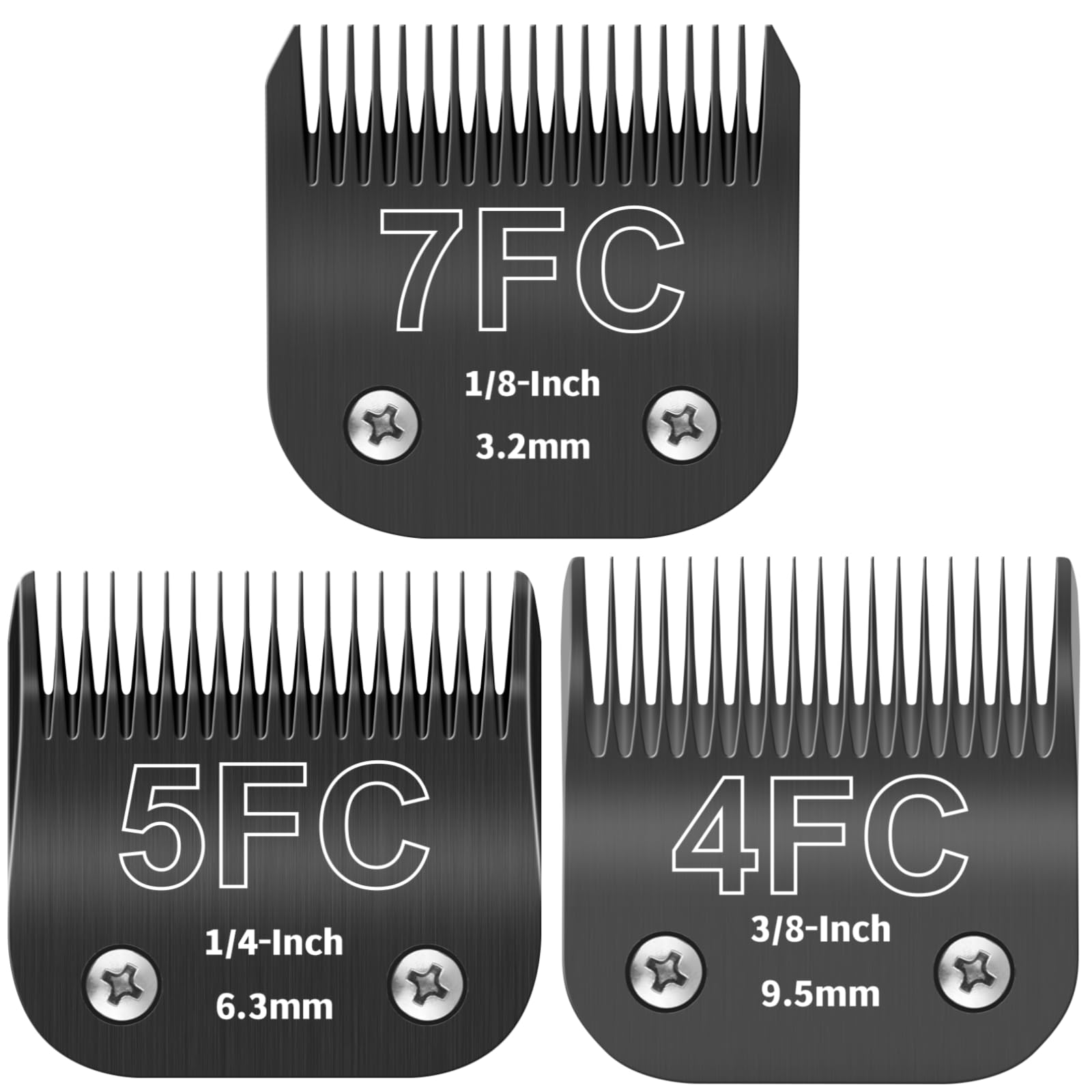 Amazon.com: YAZIYIR 7FC 5FC 4FC Detachable Pet Dog Grooming Blades ...