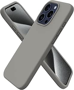 Amazon.com: ORNARTO Compatible with iPhone 15 Pro Case 6.1", Liquid Silicone 3 Layers Full ...