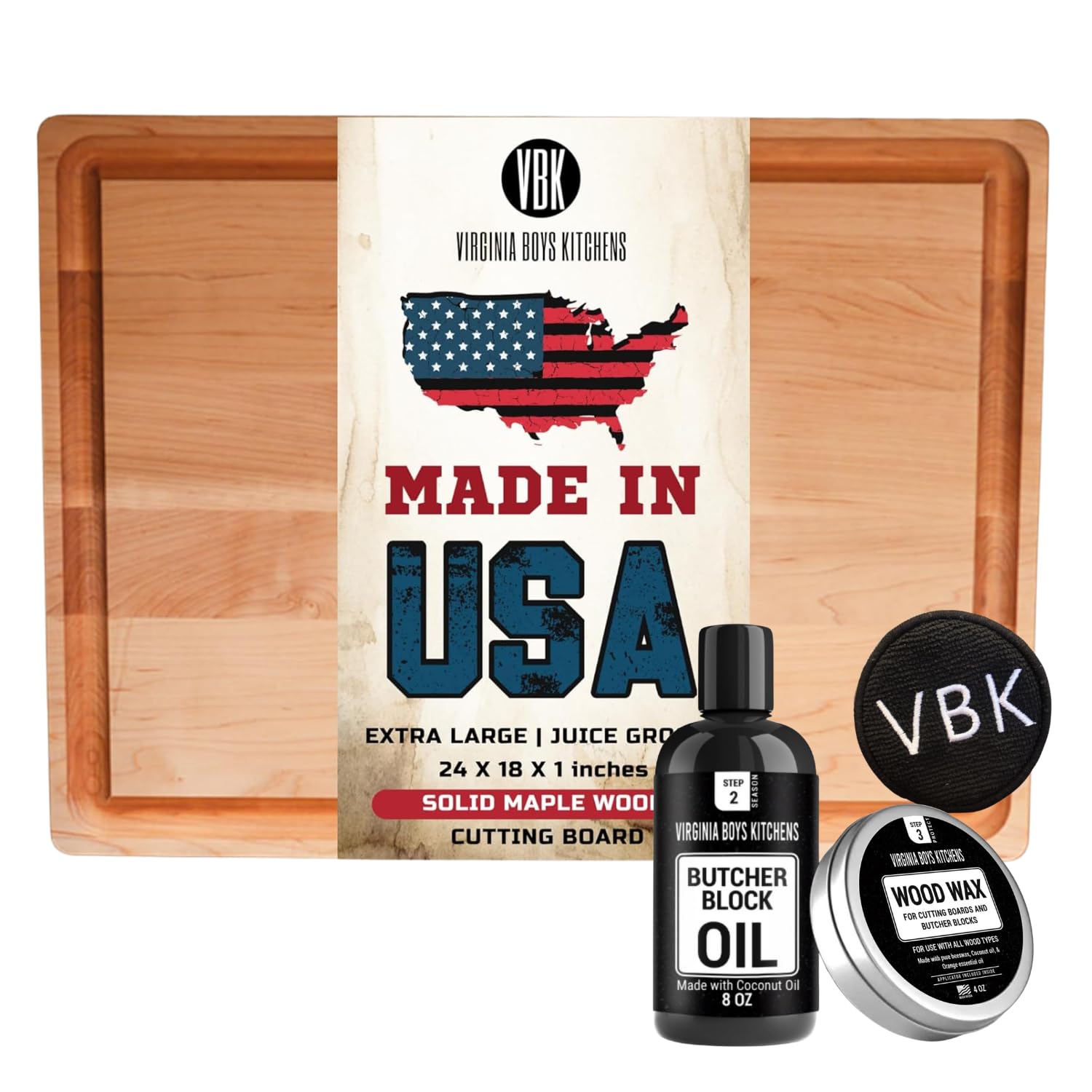 Amazon.com: Extra Large Maple + Basic Care Kit: Home & Kitchen