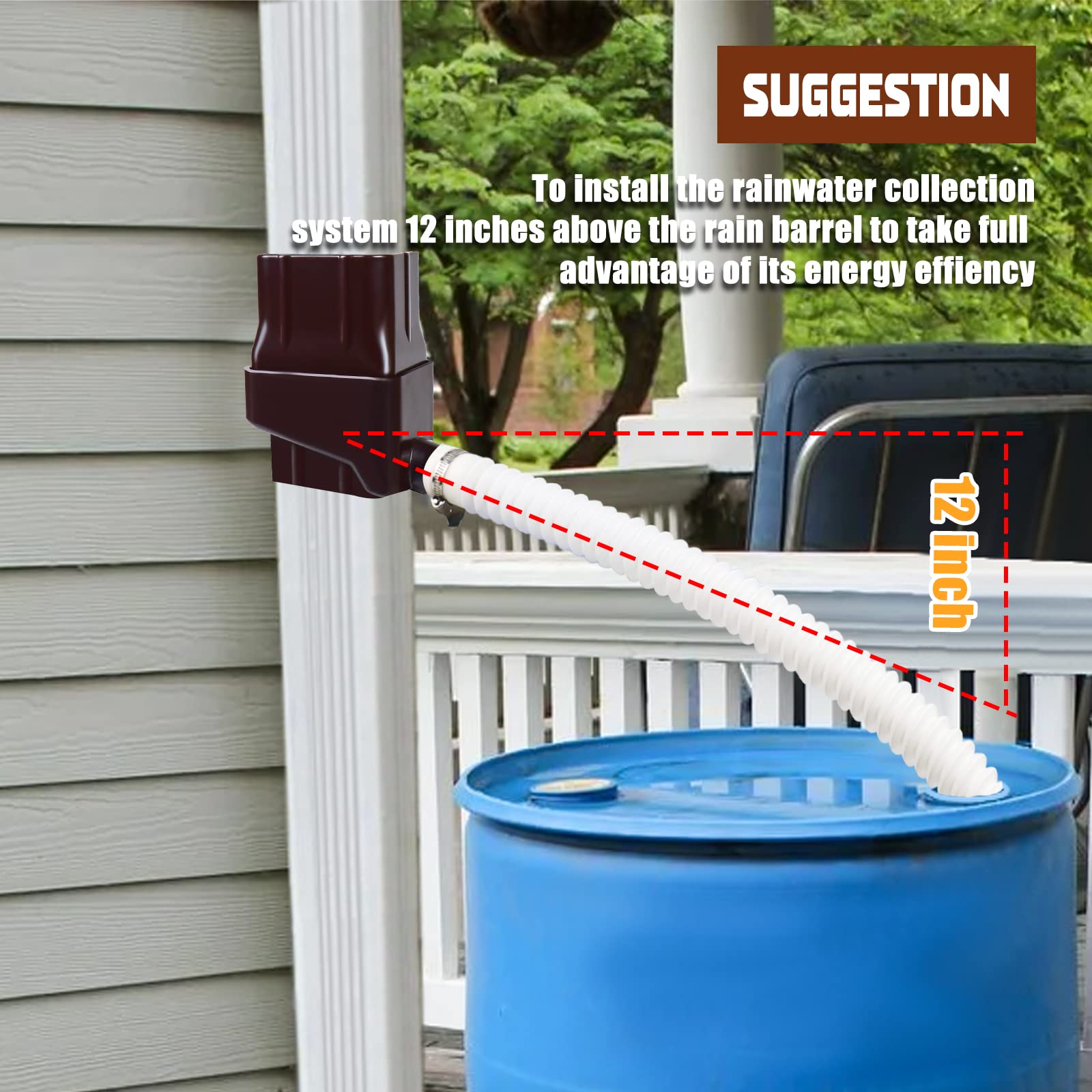 Barrel With Rain Gutters And Downspouts Images 298 Barrel Gutter Rain
