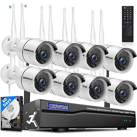 Amazon.com : 1080P Wireless Security Camera System, Firstrend 8CH ...