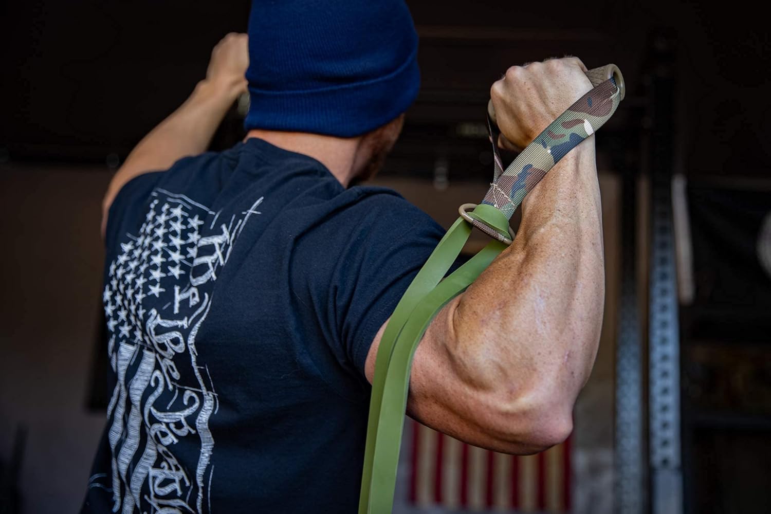 Iron Infidel Resistance Band Handles - Set of 2, Black, Nylon