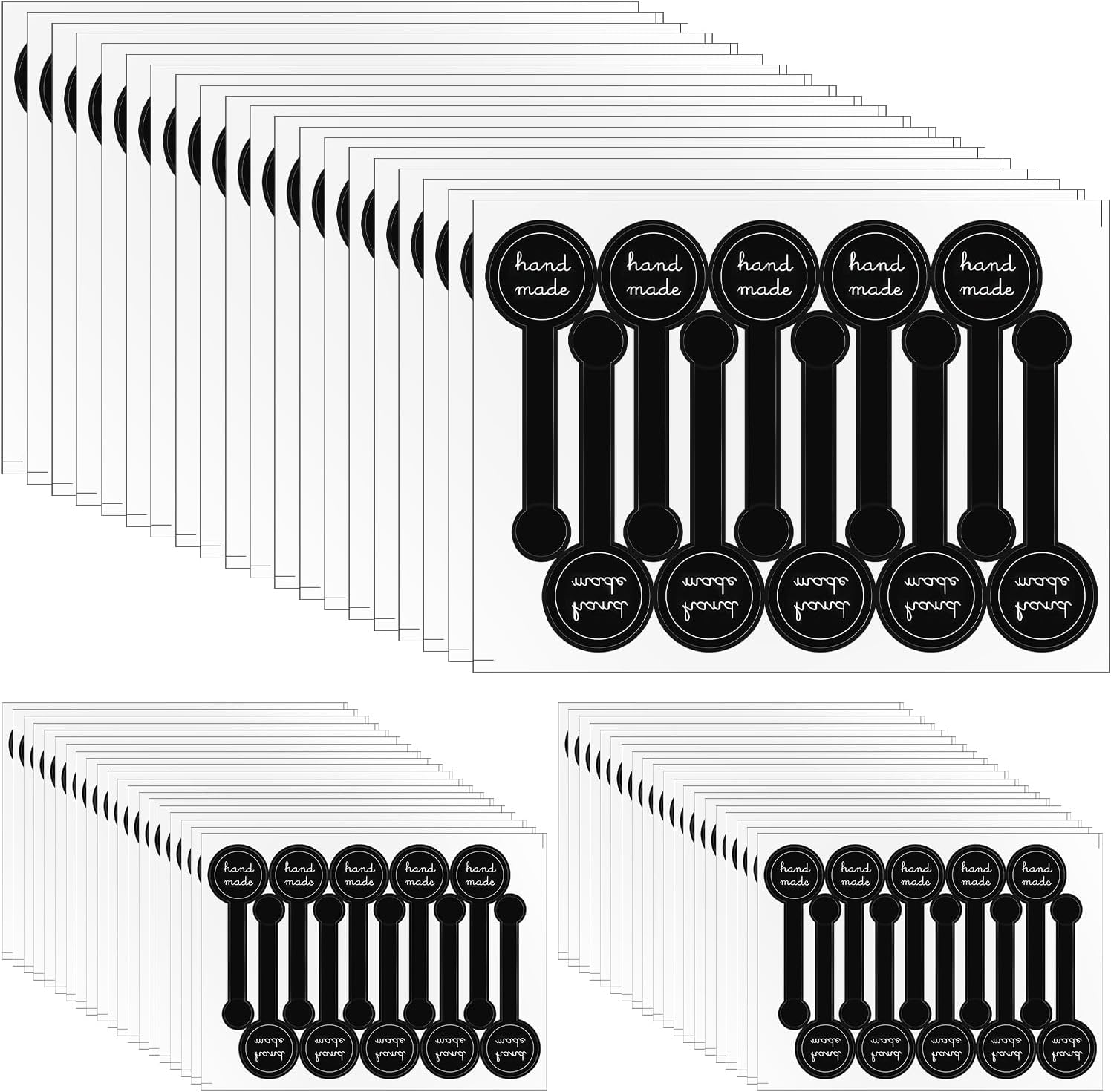 Amazon.com : BELEFU 600 Pieces Homemade Food Baking Seal Stickers ...