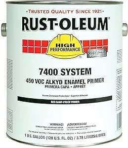 Rust-Oleum High Performance 7400 System Red Damp Proof Primer Gallon ...