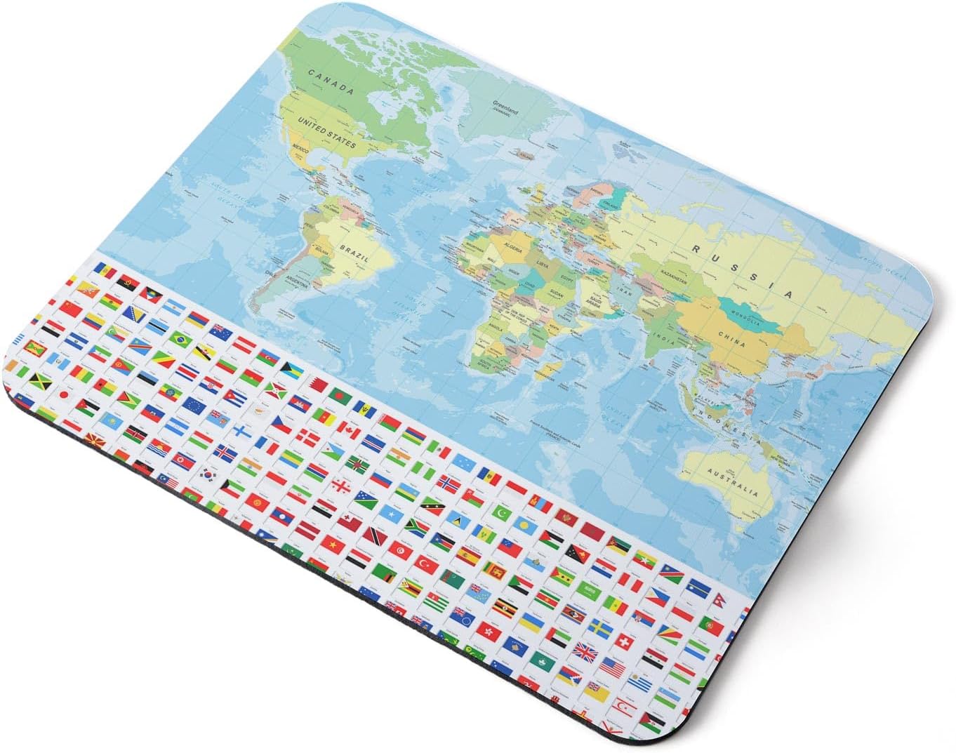 Destination Vinyl ltd Colour World Atlas Map Flexible Rectangle 5mm ...