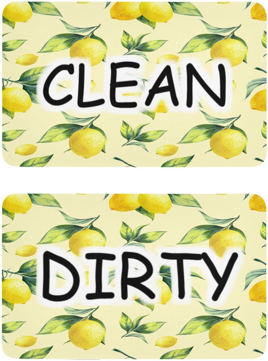 Amazon.com: Takiito Dishwasher Magnet Clean Dirty Sign Indicator, Lemon ...