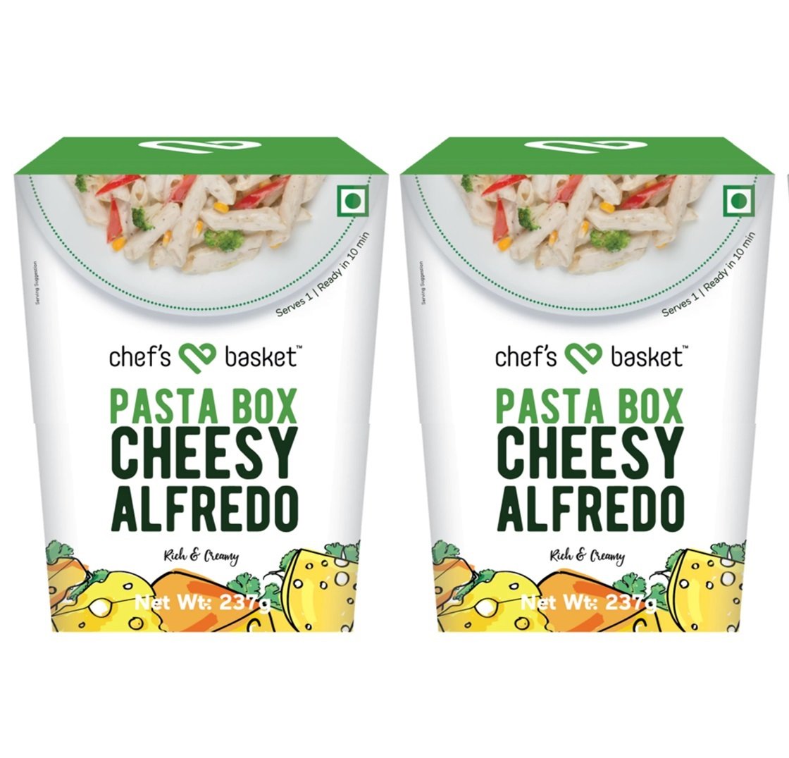 Chef's Basket Cheesy Alfredo Pasta Box, 2 X 237 g : Amazon.in: Grocery ...