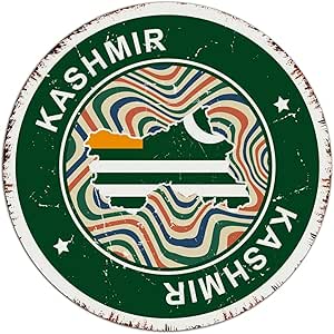 Amazon.com : Kashmir 9x9 Inch Round Metal Signs Custom Terrace Kitchen ...