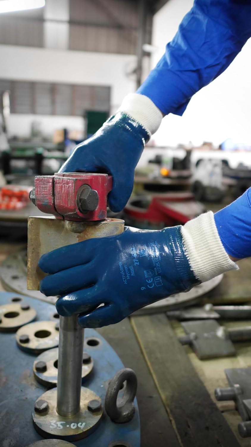 Ansell ActivArmr 27-602 Mechanical Protection Gloves - M, White and ...