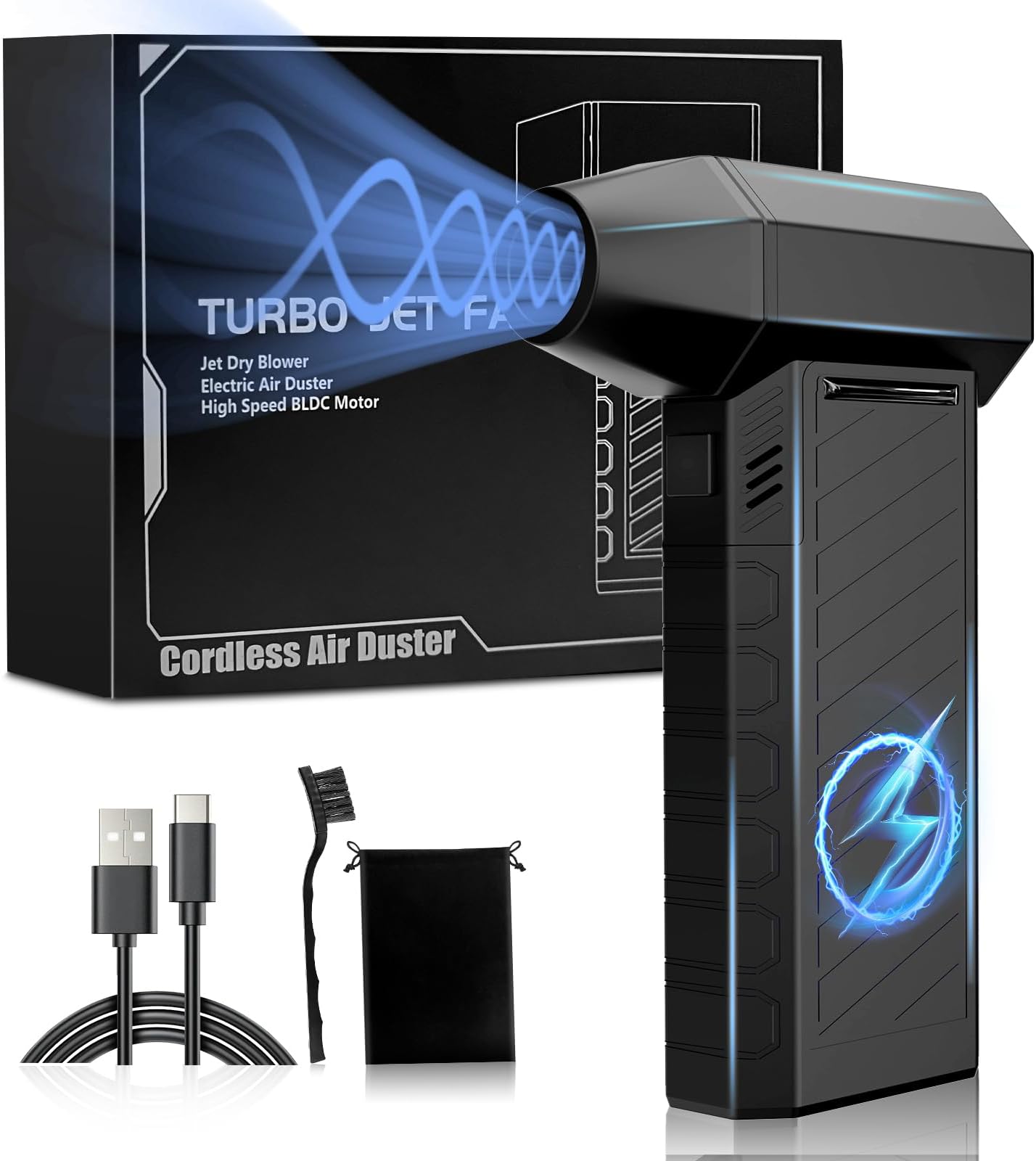 Amazon.com: Electric Compressed Air Duster Cordless: 350000RPM ...