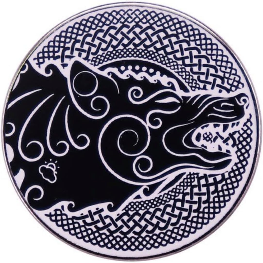 Amazon.com: Fenrir Wolf Celtic Norse Viking Knot God Odin Ragnarok 1.2 ...