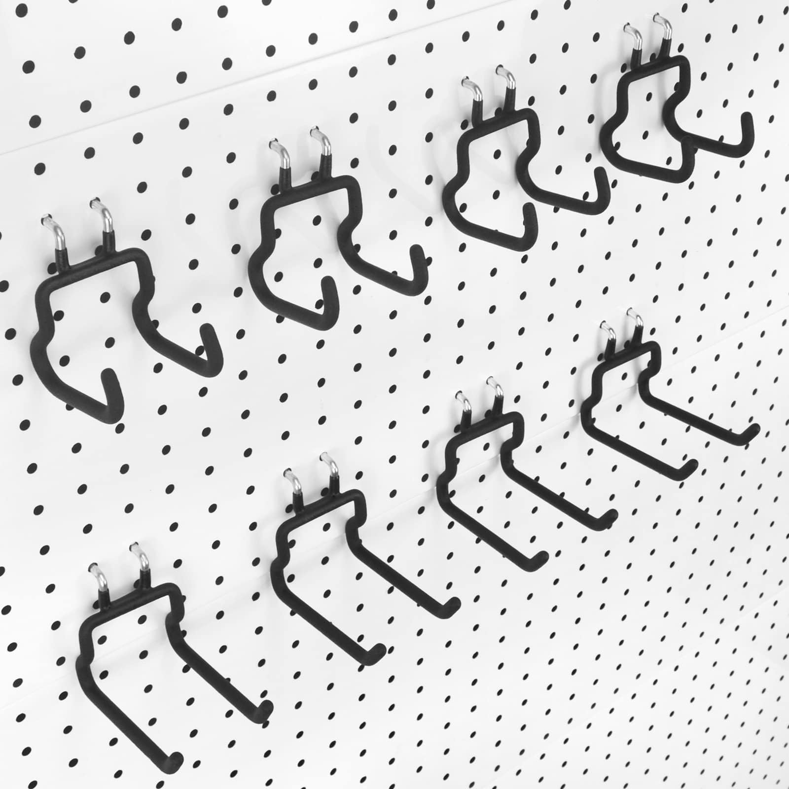 Amazon.com: G.CORE 8-Pack Pegboard Hooks, Peg Board Tool Utility Hooks & Hangers Fit 1/4 ...
