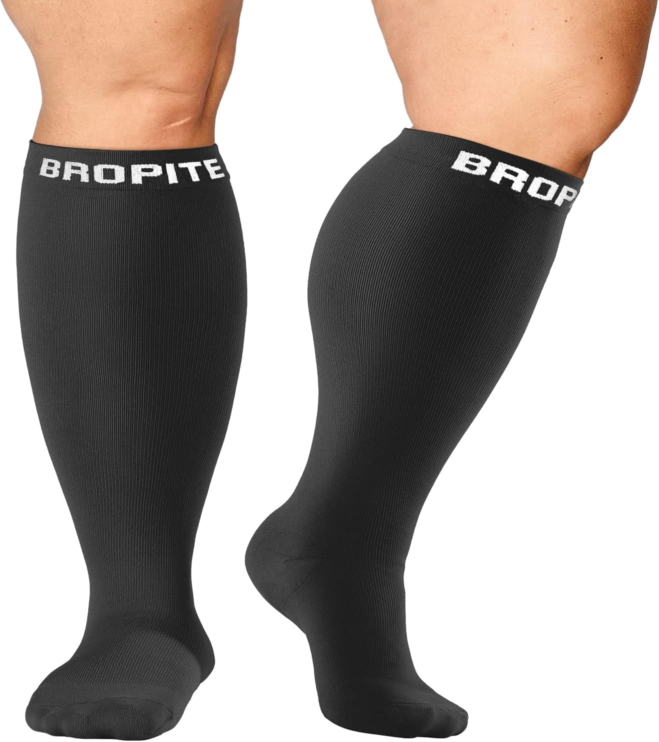 Amazon.com: bropite Plus Size Compression Socks for Women and Men-1 ...