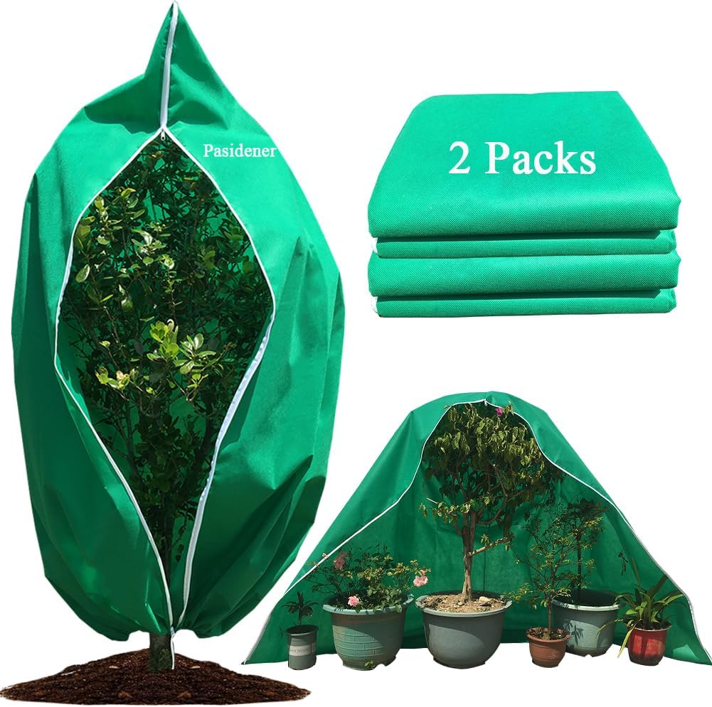 Amazon.com : Pasidener Plant Covers Freeze Protection 2 Packs 90"X75" 2 ...