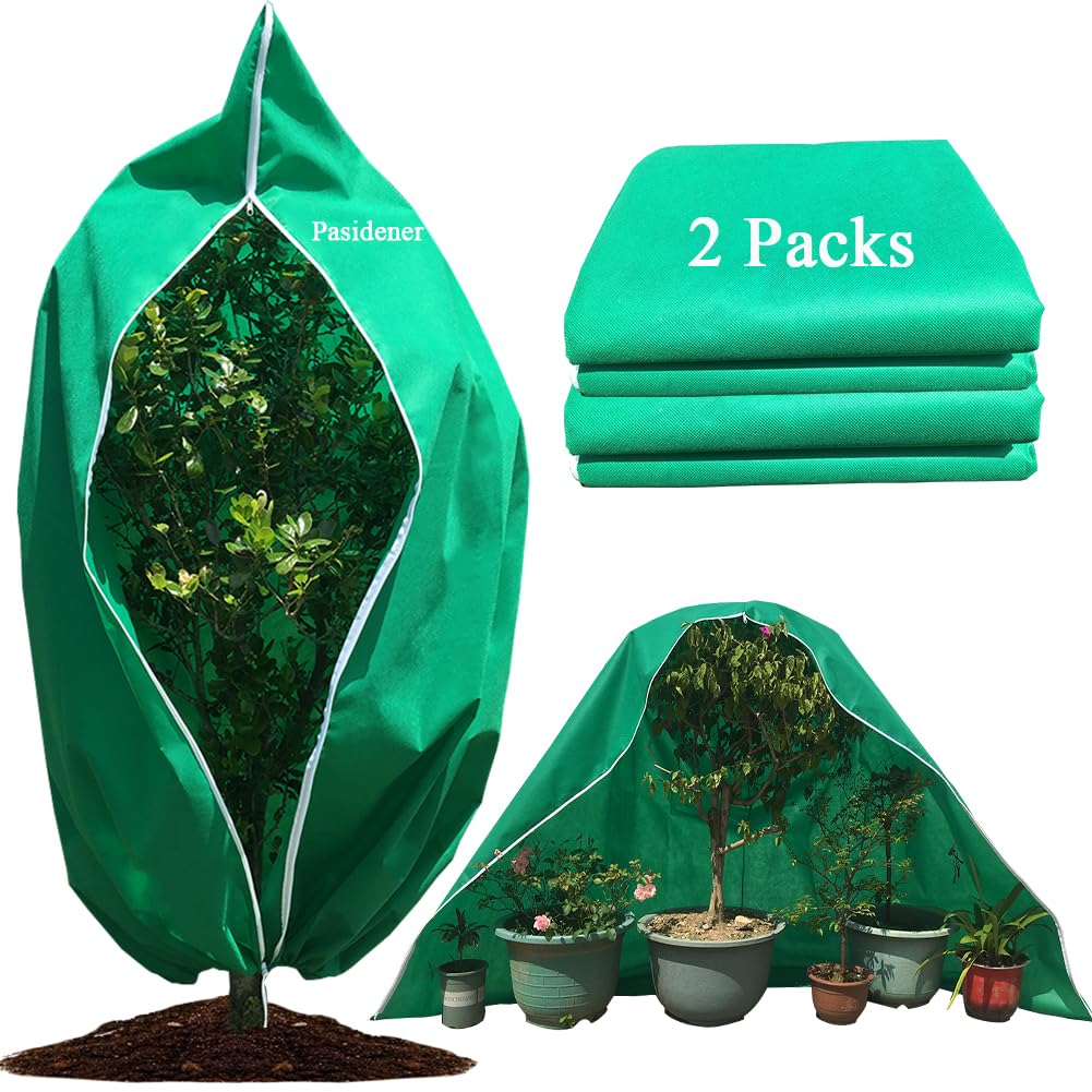 Amazon.com : Pasidener Plant Covers Freeze Protection 2 Packs 90"X75" 2 ...