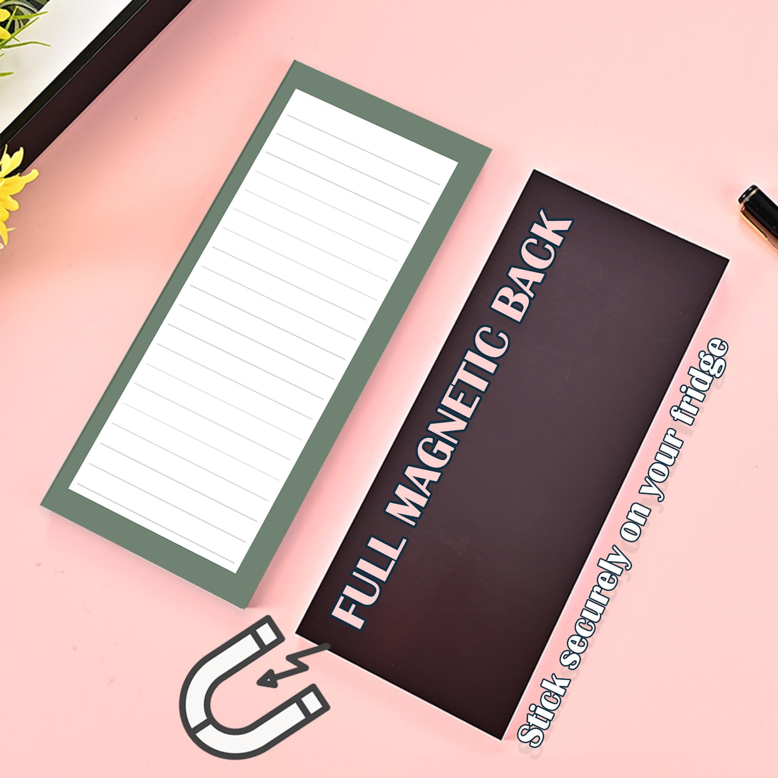 Snapklik.com : 4 Pack Magnetic Notepads For Refrigerator, 200 Sheets ...