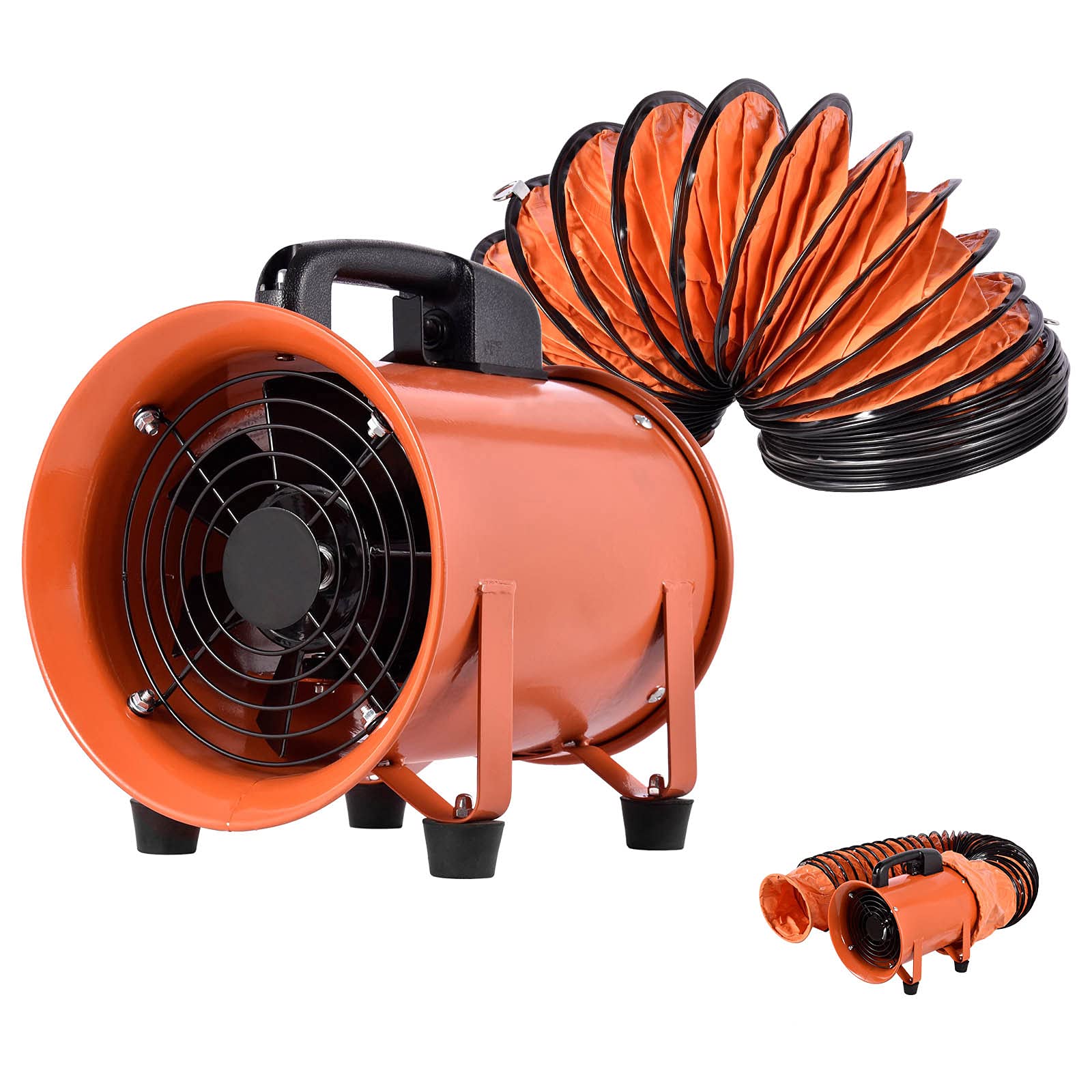 Buy Utility Blower Fan 8 inch with 5M Duct Hose,2800RPM Portable ...