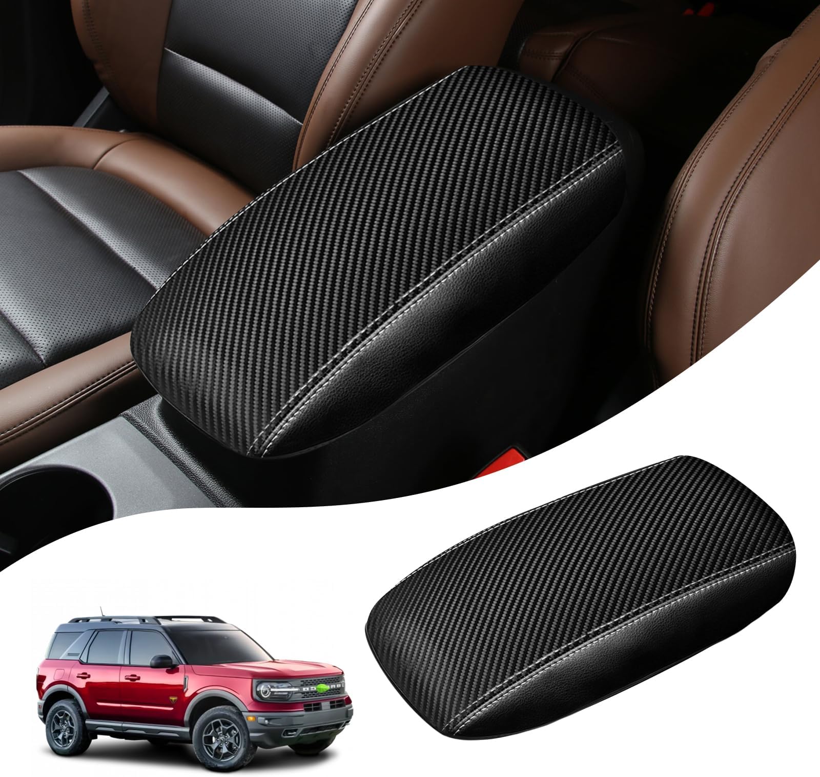Autorder Center Console Cover for Ford Bronco Sport 2021-2024 2025 ...