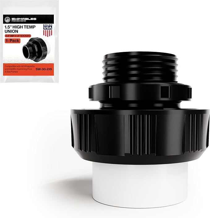 Amazon.com: Swimables SW-30-215 High Temp Union 1.5" MIP x 1.5" Socket ...