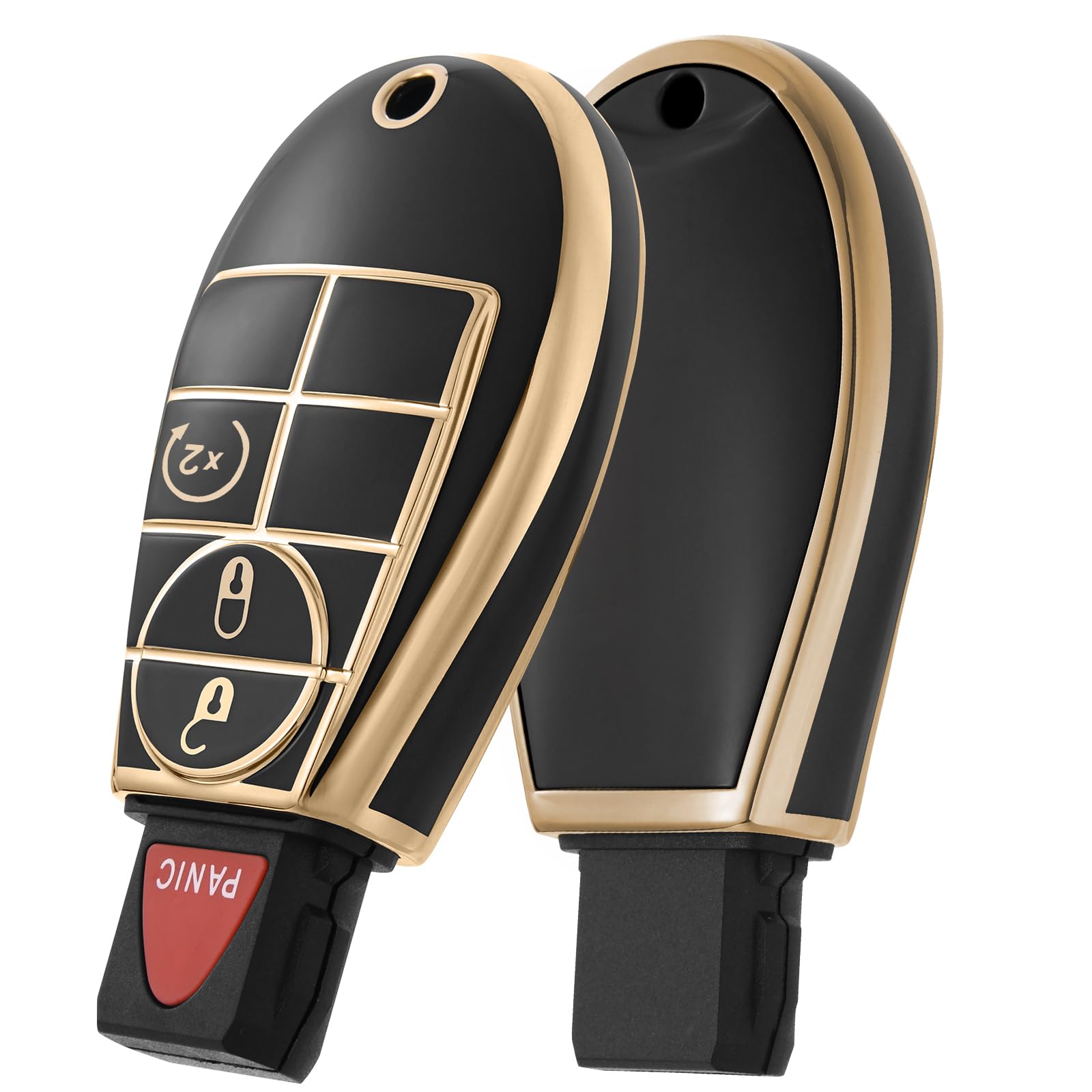 Amazon.com: ELOHEI Key Fob Cover for Dodge, Premium Soft Full ...