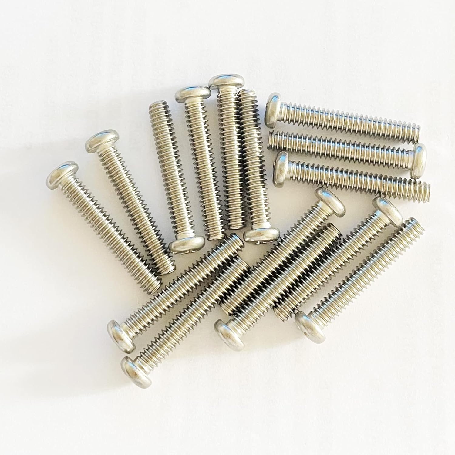 WAFJAMF 1/4-20 Thread (15 Pcs) Truss Head Phillips Machine Screws Full ...