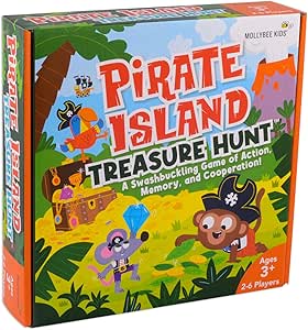 Amazon.com: Pirate Island Treasure Hunt Game Floor Pad Game for Ages 3 ...