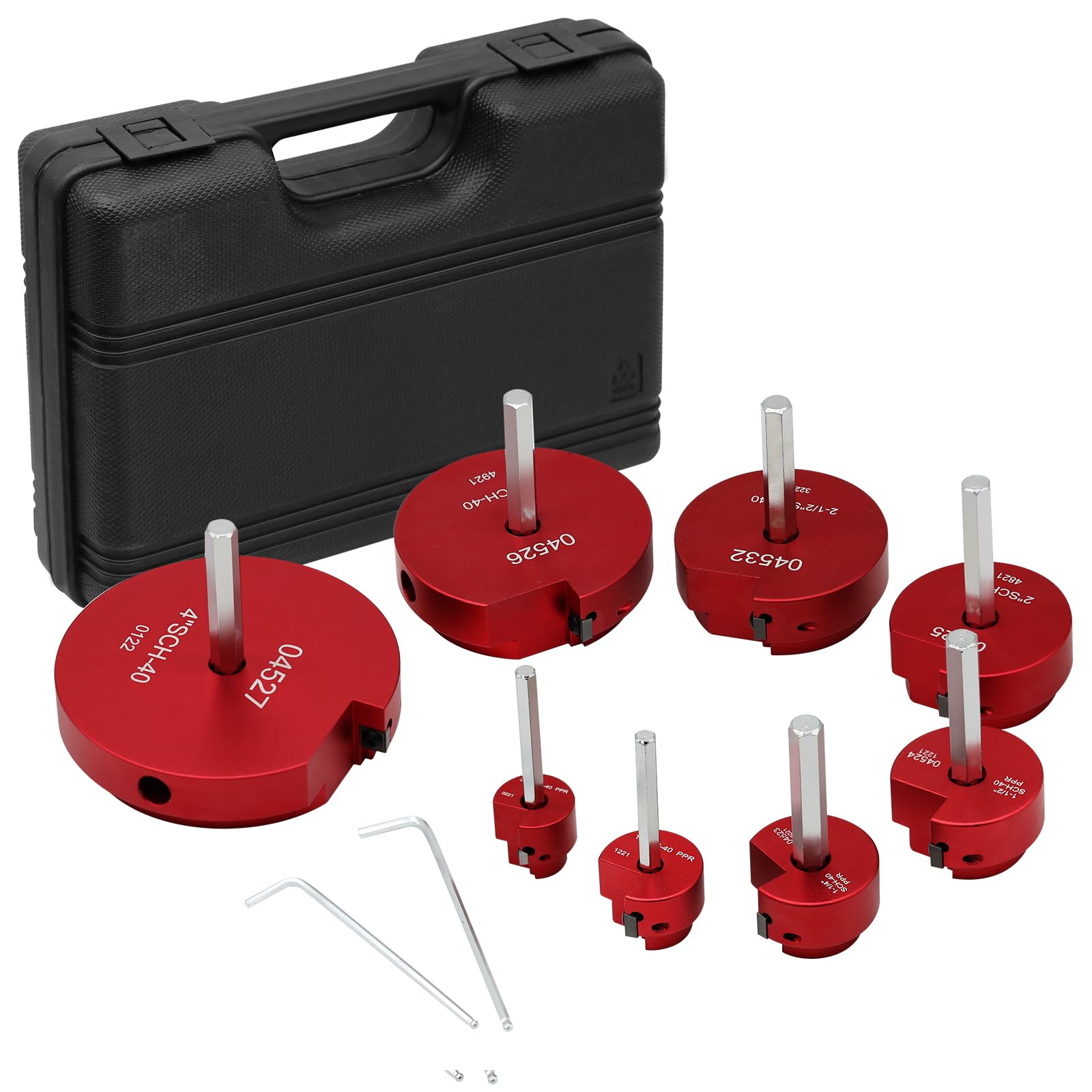 Amazon.com: 8Pcs PVC Pipe Reamer, Plastic PVC Pipe Fitting Reamer ...