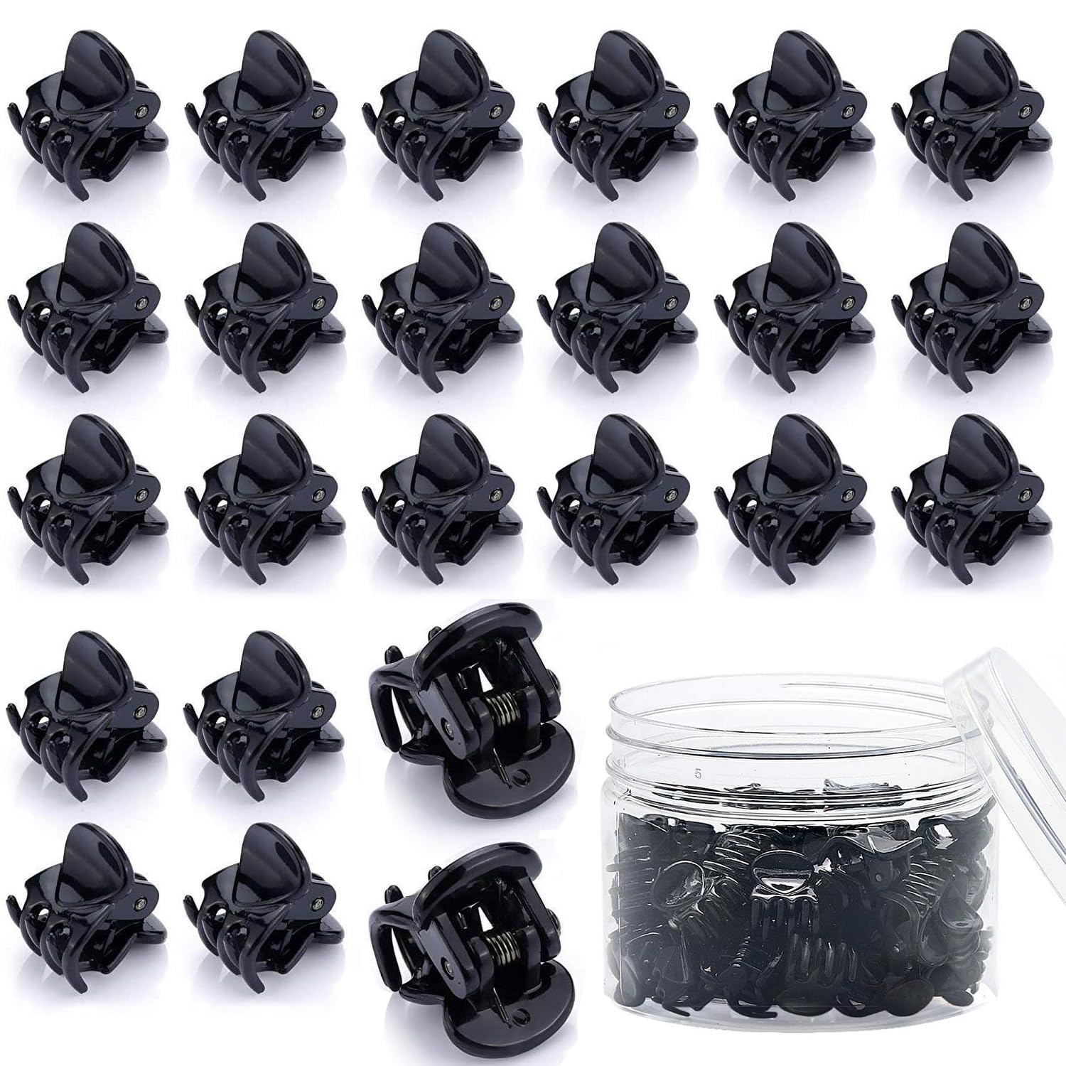 Amazon.com : BOARDFEB 48 Pcs Mini Hair Claw Clips for Girls Women Small ...