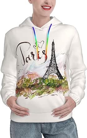 Lisabridal Retro Paris Eiffel Tower - Womens Long Sleeve Hoodies ...