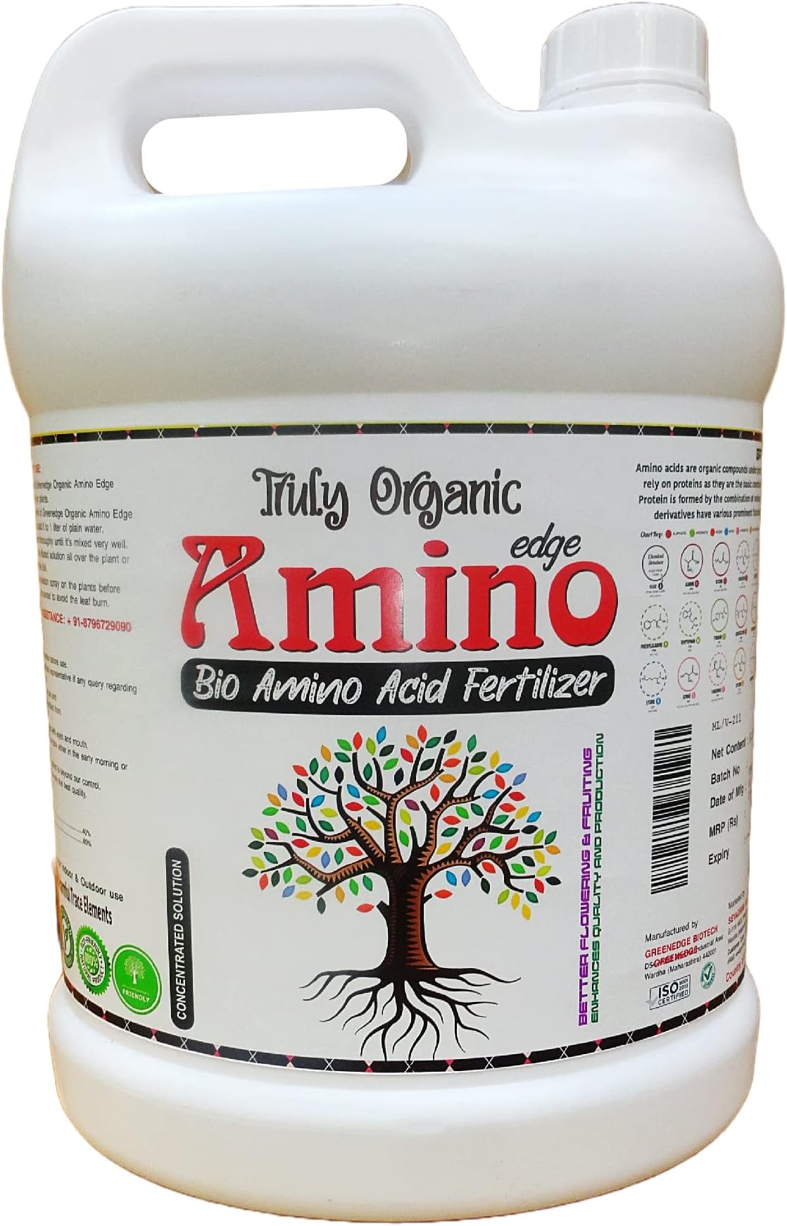 Greenedge Premium Organic Amino Acid Fertilizer | 5 Litre | Bio ...