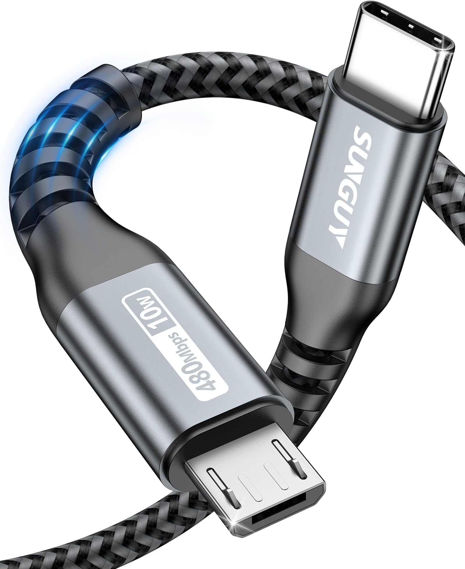 Amazon.com: SUNGUY 6 inch Short Micro USB Cable 3Pack, 0.5FT USB to ...