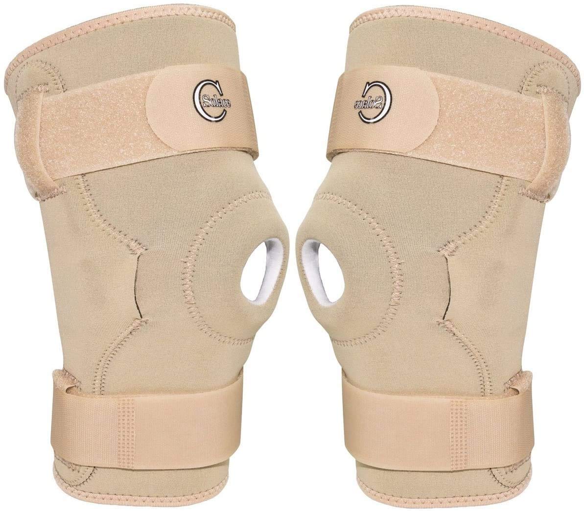 Solace Carestabilizing Hinged Knee Patella Support Pair Neoprene Brace ...