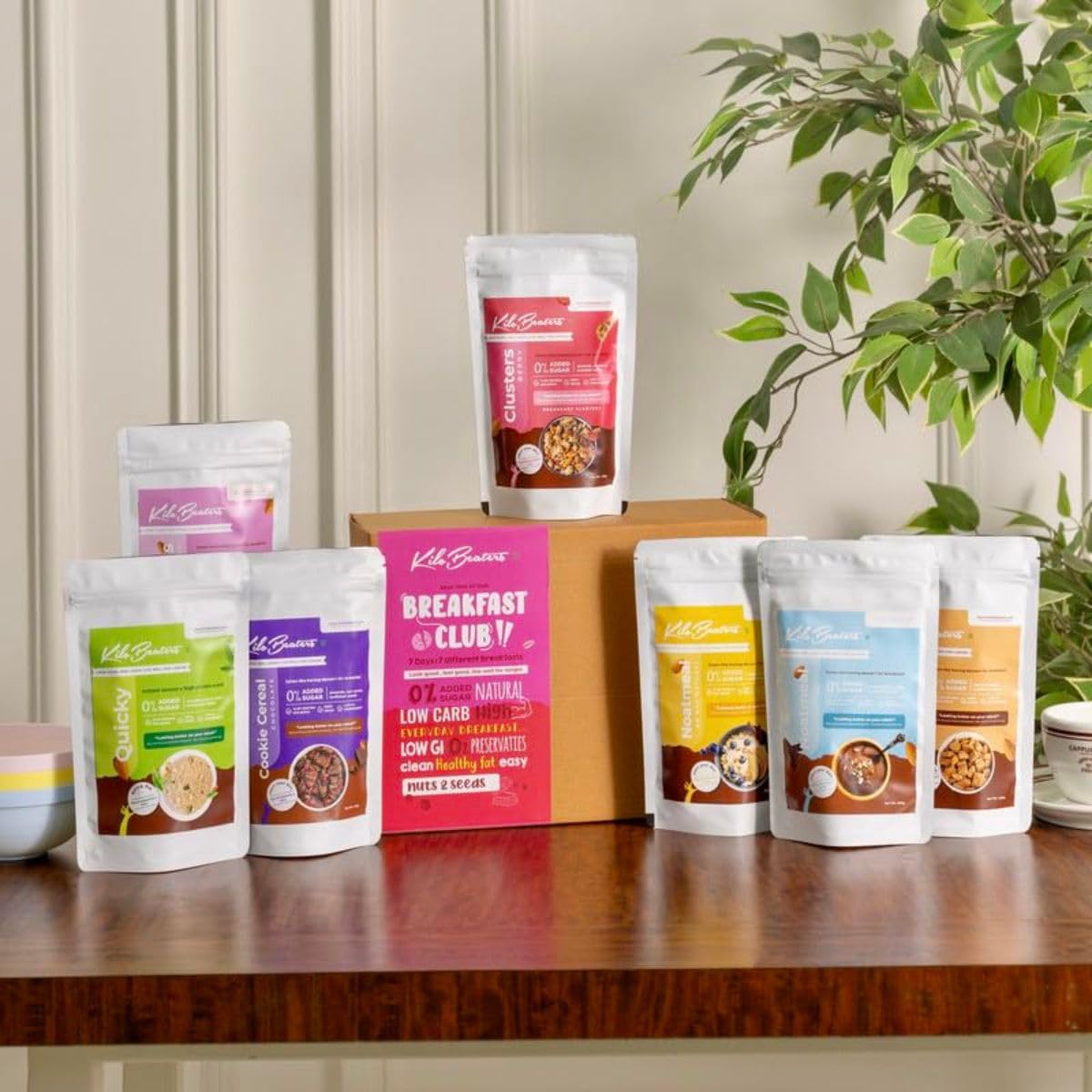 KILOBEATERS Weekly 7 Day Breakfast Box, Raw Cacao Clusters, Berry ...