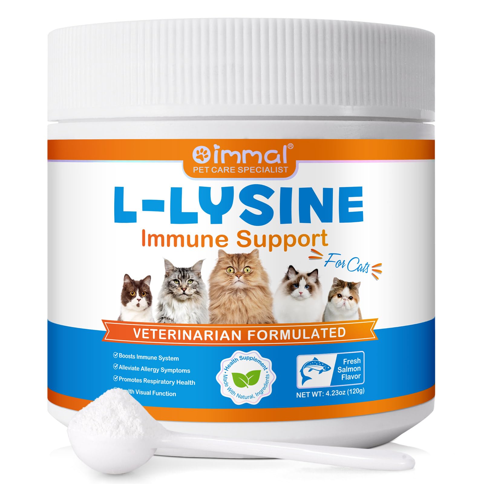 Amazon.com : L-Lysine Powder for Cats, Lysine Supplement for Cats ...