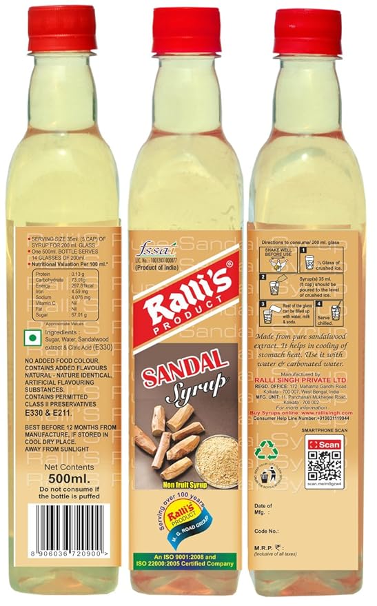 Ralli's Sandal Syrup 500ml. : Amazon.in: Health & Personal Care